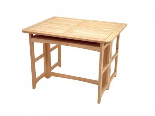 Console transformable en table à manger Moka - Meubles Bois Massif